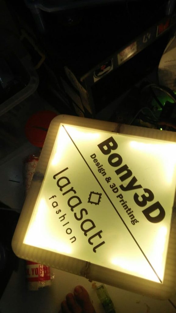 Papan Iklan / Reklame Mini – Ukuran 30cm x 30cm – Bony3D – Design & 3D ...