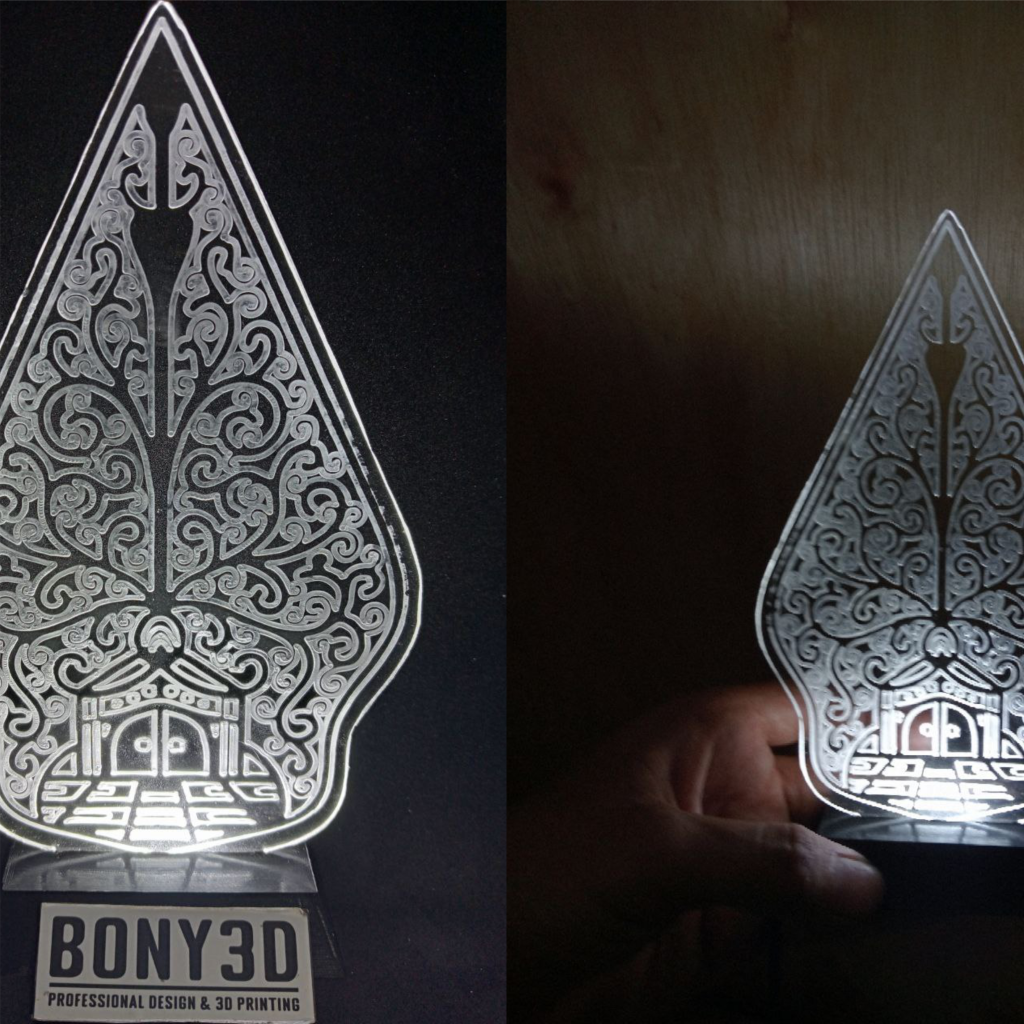 Lampu hias Akrilik Klasic Keren!!! – Bony3D – Design & 3D Printing