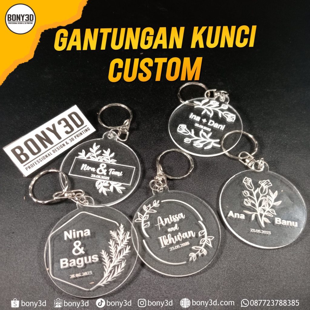 Gantungan Kunci Custom! – Bony3D – Design & 3D Printing