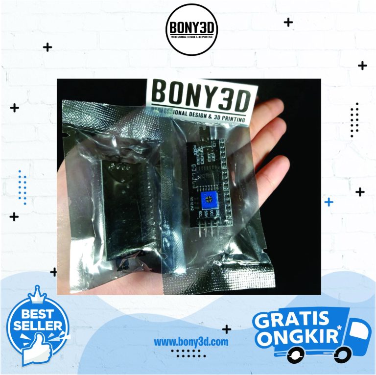 Modul I2C LCD 1602 | LCD Backpack I2C Interface – Bony3D – Design & 3D Printing